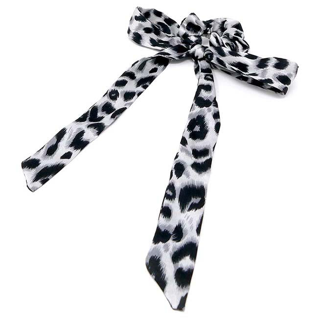 Safari Collection Snow Leopard Hair Scarf | Animal Print Hair Scarf